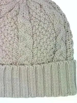 RAKKI Cable-knit Beanie - Neutrals