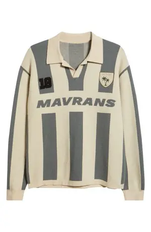 MAVRANS Stripe Knit Soccer Jersey