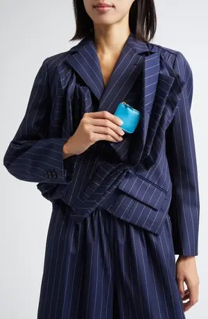 Comme Des Garçons Leather Coin Purse - Blue