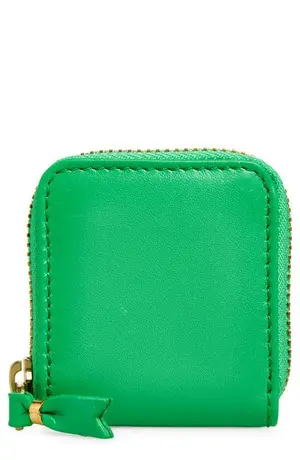 Comme Des Garçons Leather Coin Purse - Green