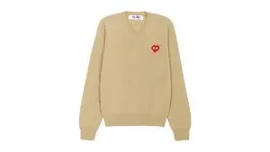 Comme Des Garçons X Invader V-neck Knit Pullover