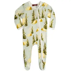 MILKBARN Zipper Footed Romper - Camping