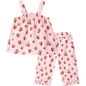 MILKBARN Ruffle Tank And Pant Set - Strawberry