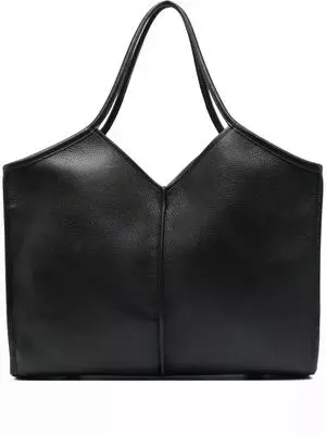 Hereu Calella V-neck Calfskin Tote Bag