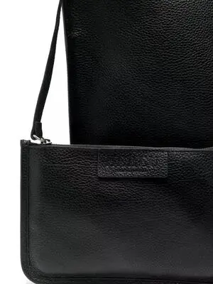 Hereu Calella V-neck Calfskin Tote Bag