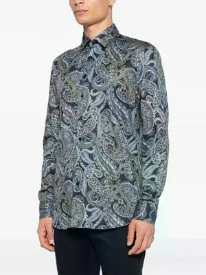 Etro Paisley-print Shirt - Blue