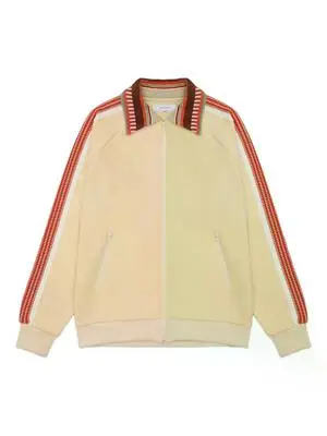 SASQUATCHFABRIX Striped Panel Zip-up Jacket
