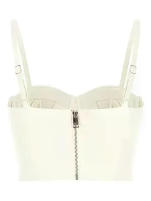 PURPLE BRAND Crystal-embellished Bustier Top