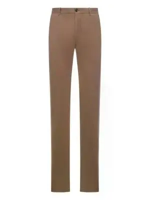 Incotex Cotton Straight-leg Trousers - Brown