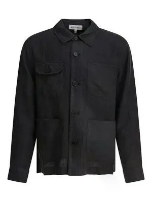 ALEX MILL Multi-pocket Linen Shirt Jacket