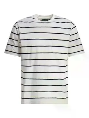 BEAMS Pocket Striped T-shirt