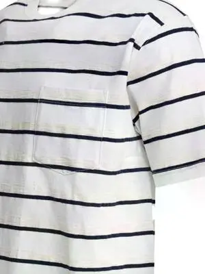 BEAMS Pocket Striped T-shirt
