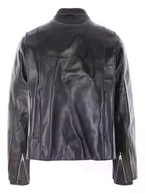 Sacai Snap-fastening Leather Jacket