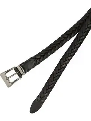 ADRIANO MENEGHETTI Braided Leather Belt
