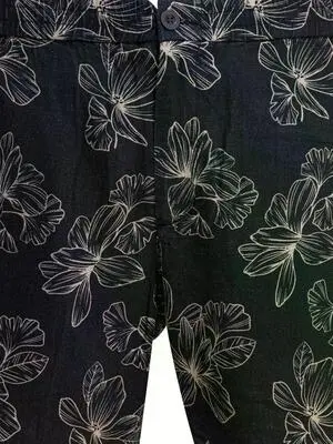 Vince Floral-print Shorts - Black