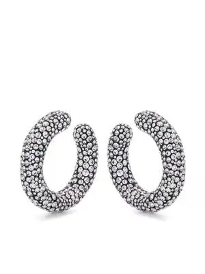 SWAROVSKI Sublima Hoop Earrings - White