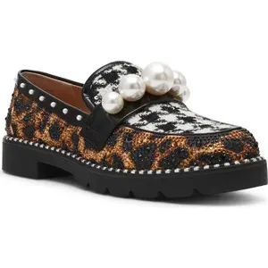 Betsey Johnson Harloe Lug-sole Loafer - Leopard Multi