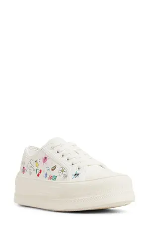 Aldo Reyes Embroidered Platform Sneakers