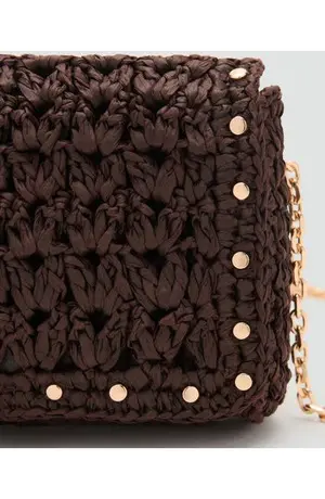 Mango Mini Crochet Crossbody Bag