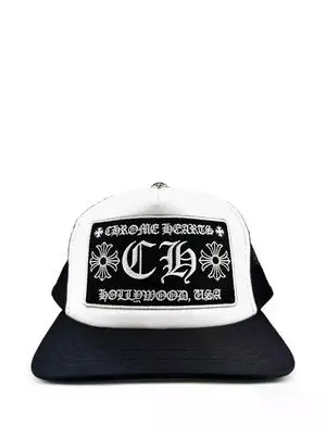 Chrome Hearts Ch Hollywood Trucker Hat - White