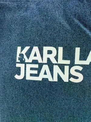 Karl Lagerfeld Logo-print Denim Tote Bag