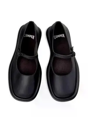 Camper Onda Leather Buckled Pumps