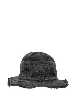 Kapital Frayed-details Bucket Hat - Grey