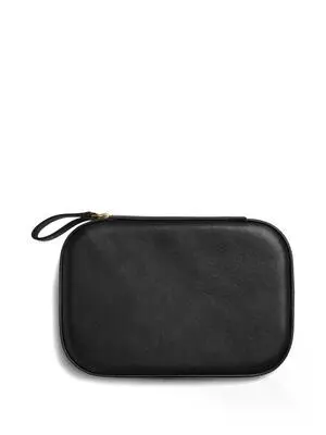 Shinola Leather Zip Travel Case - Black