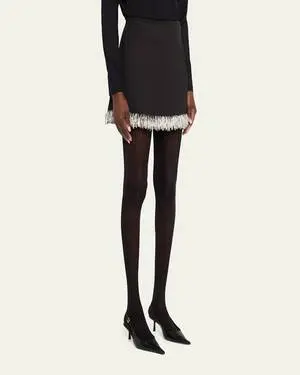 Simkhai Dua Beaded Mini Skirt