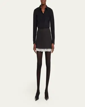 Simkhai Dua Beaded Mini Skirt