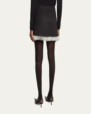 Simkhai Dua Beaded Mini Skirt