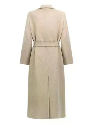 Brunello Cucinelli Belted Peak-lapel Coat