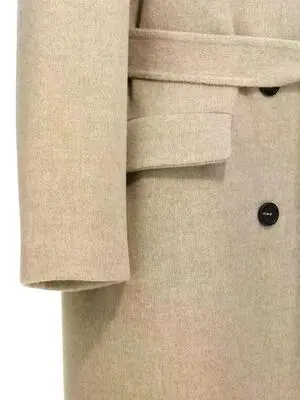 Brunello Cucinelli Belted Peak-lapel Coat