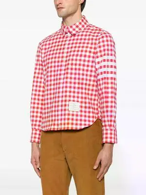 Thom Browne Gingham-check Flannel Shirt