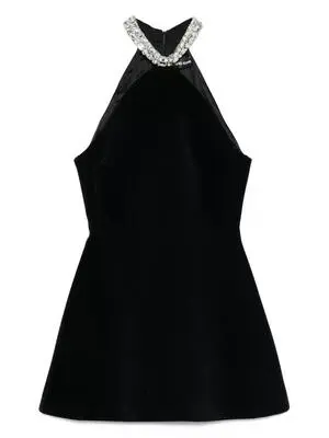 David Koma Embellished Halterneck Mini Dress