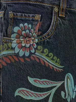 Etro Floral Print Straight-leg Jeans