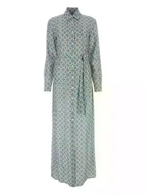 Prada Geometric-print Shirt Dress
