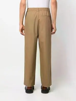 FENG CHEN WANG Embroidered-panel Drawstring Trousers