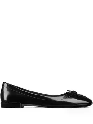 JIMMY CHOO Scarlett Lace-up Bow Ballerina Flats