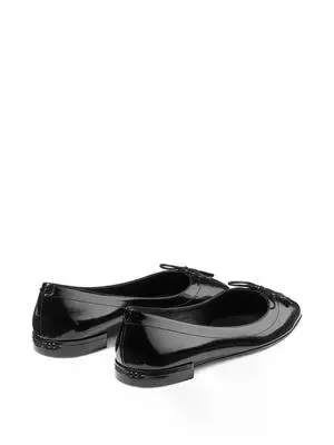 JIMMY CHOO Scarlett Lace-up Bow Ballerina Flats