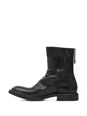 Moma Zip-detail Slouch Ankle Boots