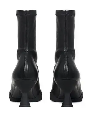 MARINE SERRE Pointed-toe Sculpted Heel Boots