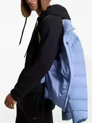 Woolrich Stretch Hooded Puffer Jacket - Blue