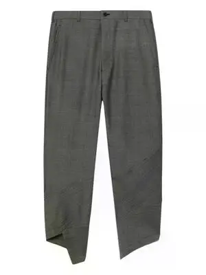 BLACK COMME DES GARÇONS Panelled Asymmetrical Trousers - Grey