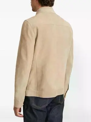 YVES SALOMON Velour Leather Jacket