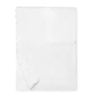 PRATESI Cotton Treccia Splendore King Duvet Cover - White