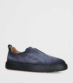 Santoni Victory Suede Sneakers