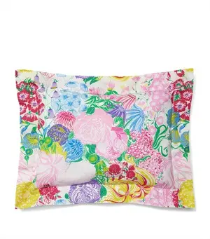 PRATESI Cotton Millefiori Boudoir Pillowcase - Pink