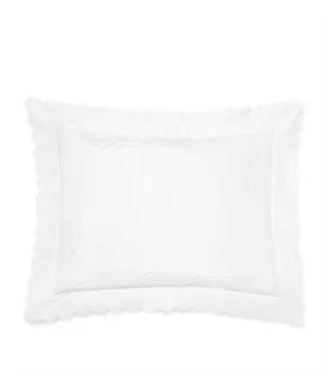 PRATESI Cotton Treccia King Pillowcase - White
