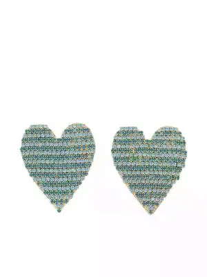 SHOUROUK Embellished Heart Shaped Earrings